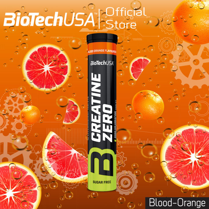 BioTechUSA Creatine Zero effervescent-18Tabl/Piece. Blood Orange (ครีเอ ...