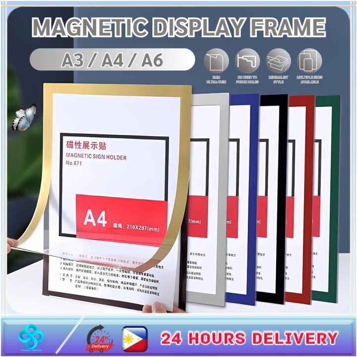 A4 A3 Multi-function Photo Frame Wall Sticker Display Card Applicable ...