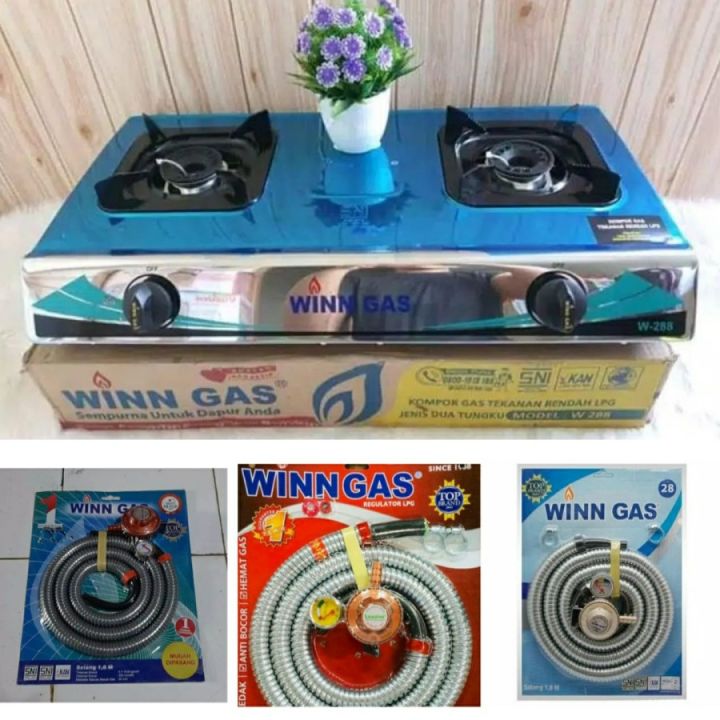 Winn Gas , 288 , Win Gas , Kompor , KOMPOR GAS 2 TUNGKU , + Selang ...