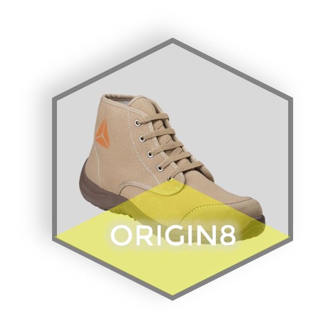 EUROPEAN BRAND SAFETY SHOES CANVAS HIGH CUT ARONA S1P DELTA PLUS ...