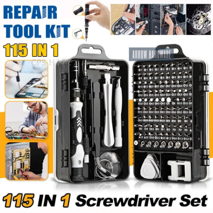 115 in 1 Screwdriver Set Multi-function Magnetic Precision Screwdriver Set tools set with box ...