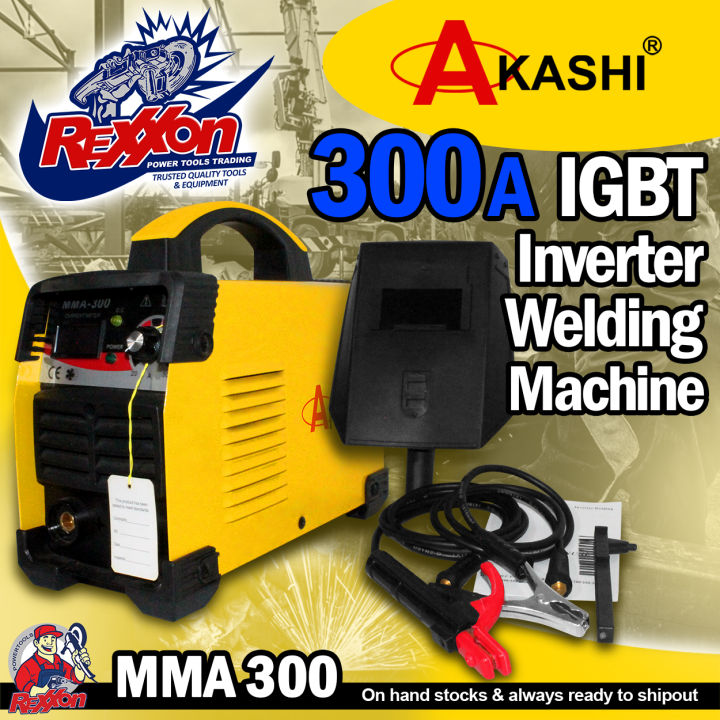 AKASHI MMA 300 IGBT Inverter Welding Machine MMA-300 Rexxon Power Tools ...