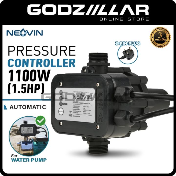 Neovin Automatic Water Pump Pressure Controller P86H1 | 1.5hp | For ...