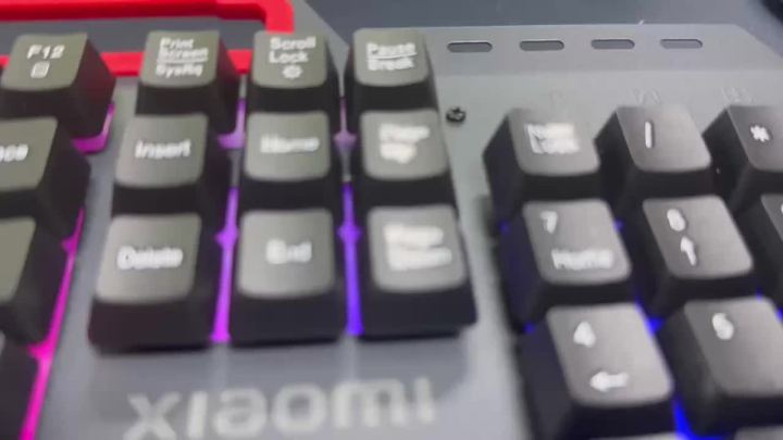 Xiaomi TF600 Wired Keyboard and Mouse Kits Mechanical Feel Keyboard 4D ...