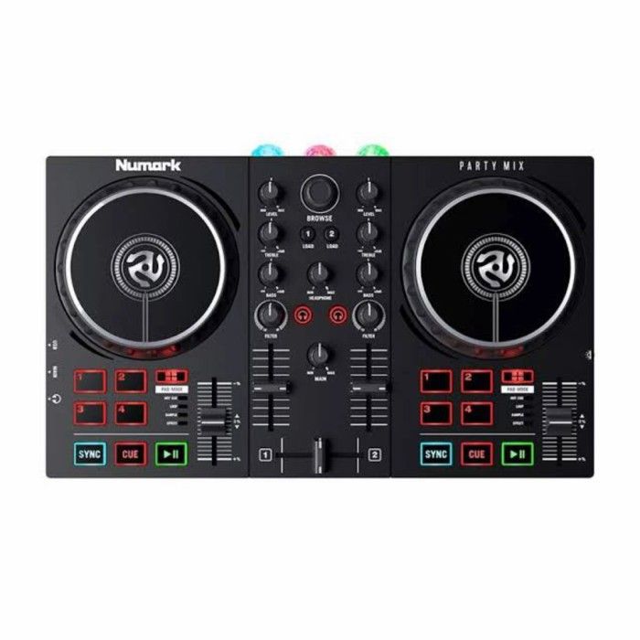 NUMARK PARTY MIX MK2 - USB DJ CONTROLLER WITH BUILT IN LIGHT SHOW ...