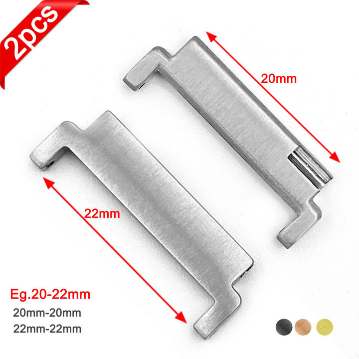 2pcs 20mm 22mm Steel Connector for Samsung Watch Galaxy Watch 3 41mm ...