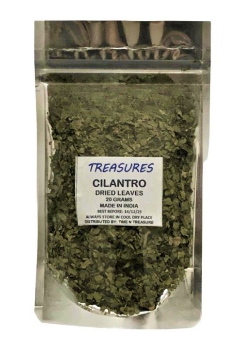 Treasures Cilantro Dried Leaves - Dried Coriander/Wansoy Leaves - 100% ...