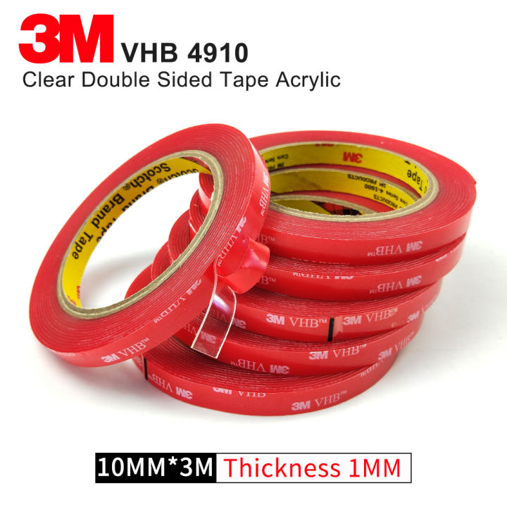 1Roll 10MMx3M High temperature transparent acrylic foam tape,3M VHB ...
