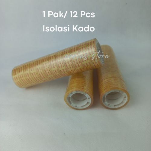 Isolasi Kado Kecil Bening Solatif Kado per 1 Pak isi 12 Pcs | Lazada ...