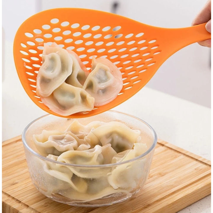(RTB) Plastic Spoon Strainer, Extra-Deep Bowl Ideal for Straining and ...