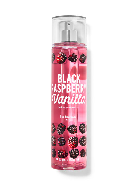 bath and body works black raspberry vanilla 236 ml fine fragrance mist ...