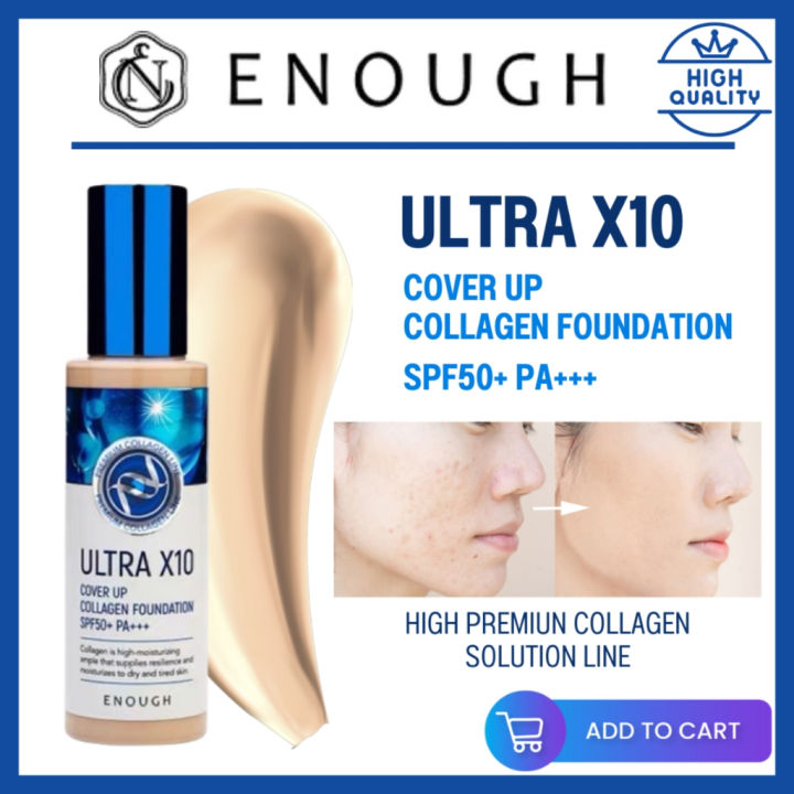 Ultra X10 Cover Up Collagen Foundation SPF50+ PA+++ High Moisturizing Ample 100g | Lazada PH