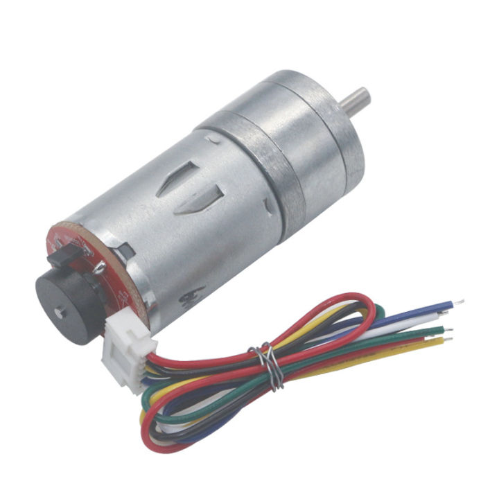 JGA25-370 DC Reduction Hall Motor With Encoder Speed Measuring Disc ...
