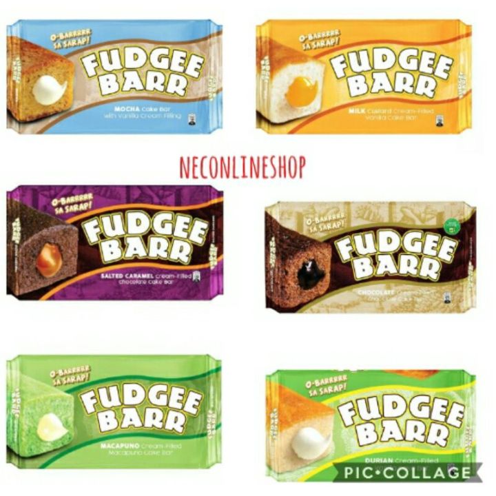 COD 【Hot Sale】Fudgee Bar Macapuno, Durian, Caramel, Vanilla, Mocha ...