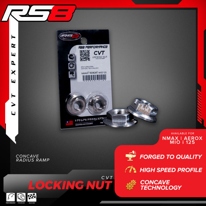 RS8 CONICAL LOCKING NUT DOUBLE (NMAX/AEROX) | Lazada PH