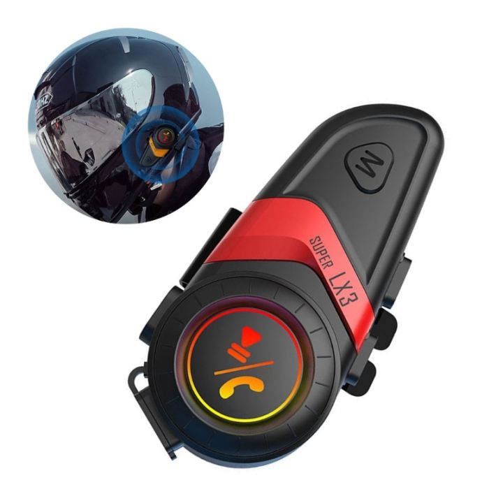 Helmet BluetoothHeadset Motorcycle Wireless Handsfree Call Stereos Anti ...
