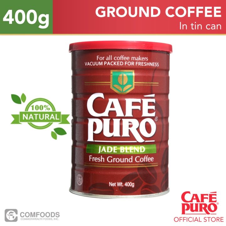 CAFE PURO Jade Blend Ground Coffee 400g | Lazada PH