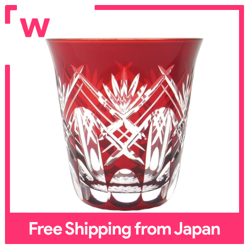 Sumida Edo Kiriko Kan Edo Kiriko glass, Shochu glass, tumbler (in a ...