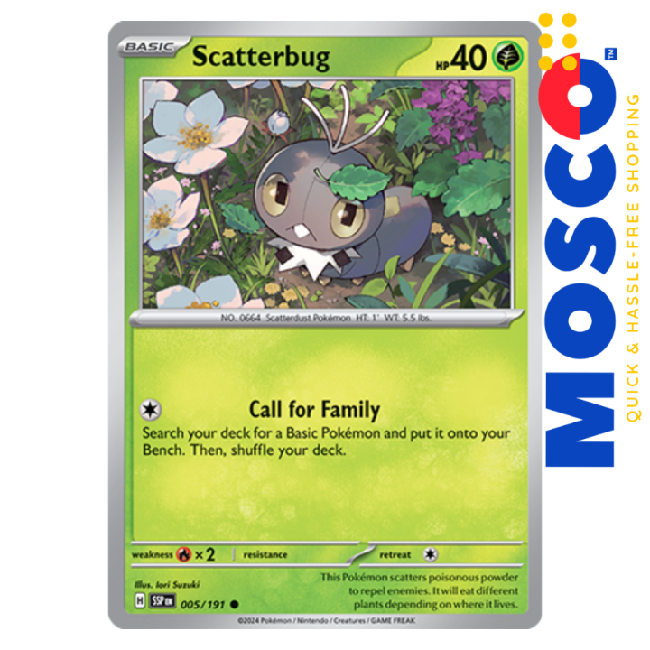 Scatterbug - 005/191 Surging Sparks | Pokemon TCG | Lazada PH