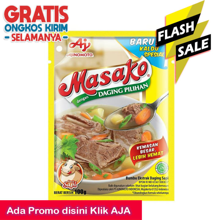 Masako Kaldu Spesial Rasa Sapi kemasan 100 gr | Lazada Indonesia