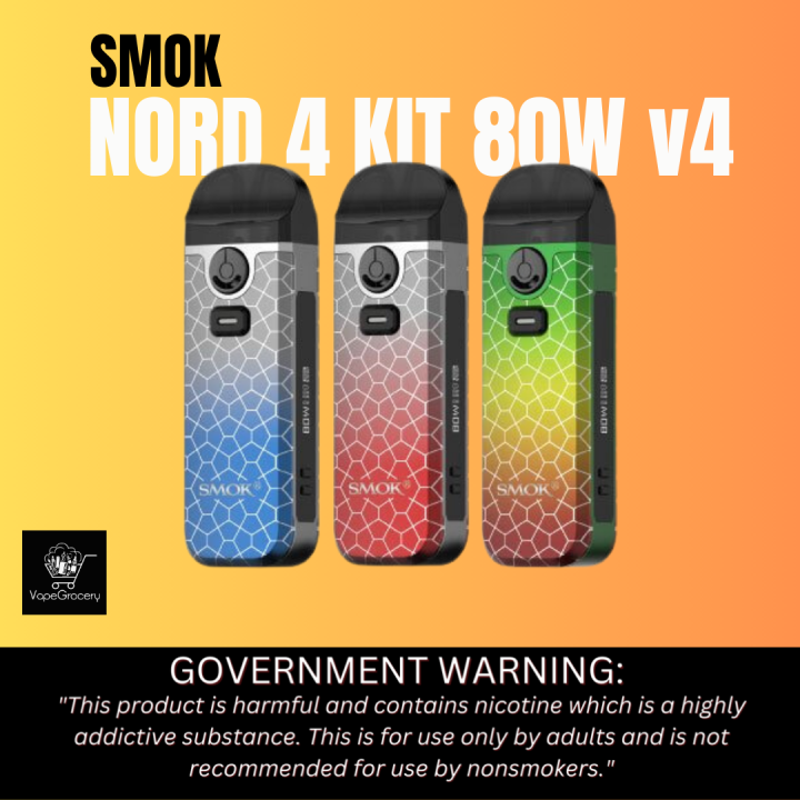 SMOK NORD 4 KIT 80W v4- Vape Supplier | Lazada PH