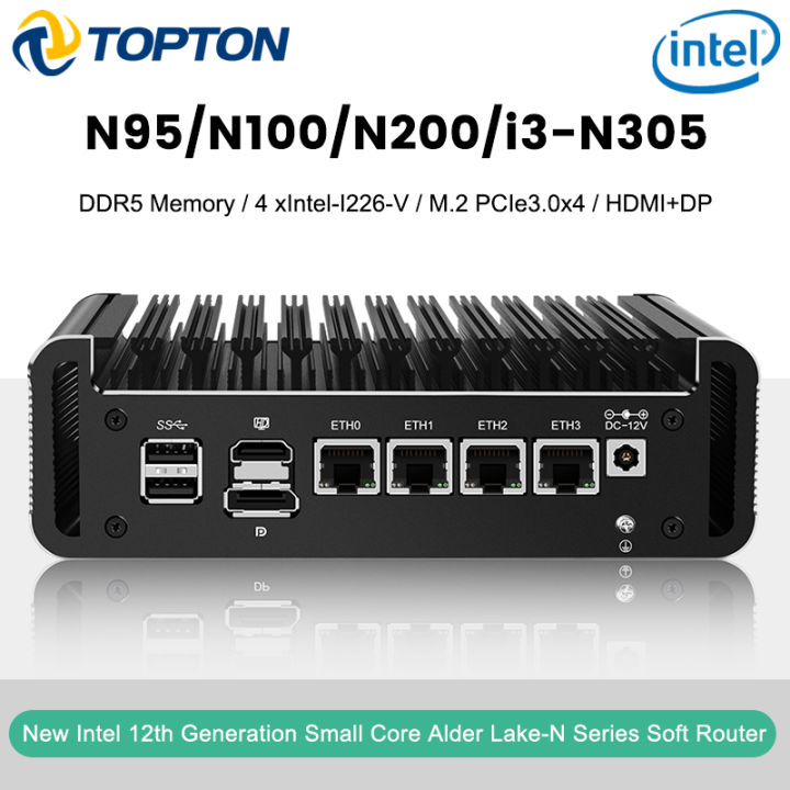 12th Gen In Firewall Mini PC Alder Lake I3 N305 8 Core N200 N100 ...