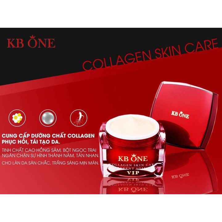 Kem KBONE VIP Đỏ 50g Dưỡng Trắng Da Mặt Chống Lão Hóa- Hộp Lớn 50g ...