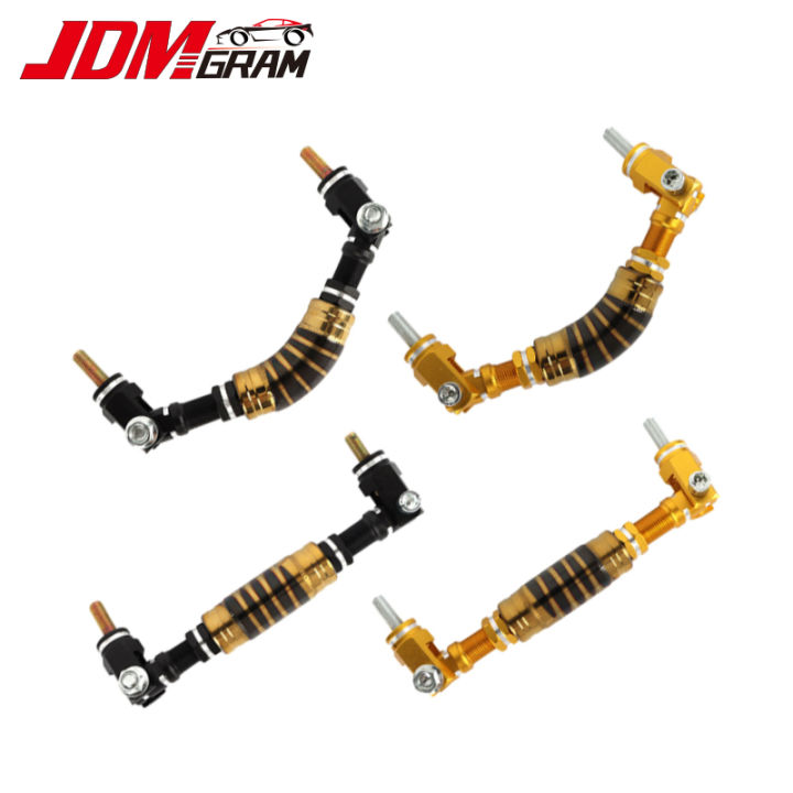 JDMGRAM Black Gold Car Roof Handle Bar Grip 1PC Universal Aluminum Auto ...