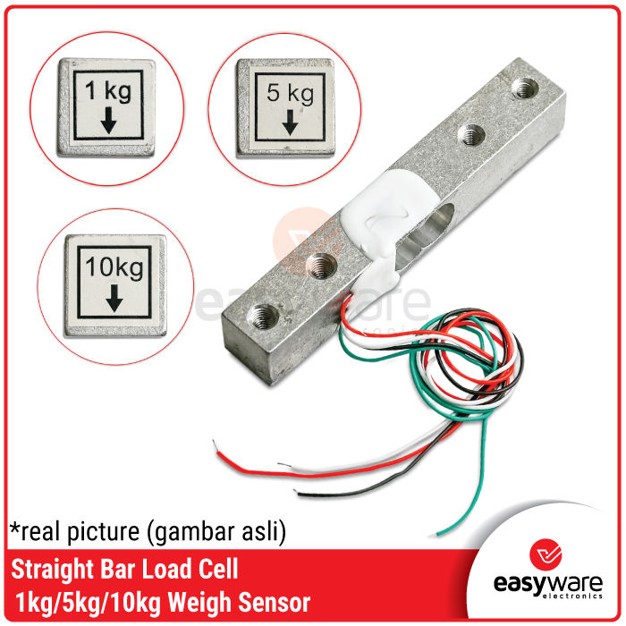 Straight Bar Load Cell 1kg 5kg 10kg Load Cell weigh sensor 1KG 5KG 10KG ...
