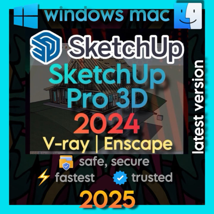 [Lifetime] SketchUp Pro 2024 + Enscape + V Ray Lifetime Latest Full ...