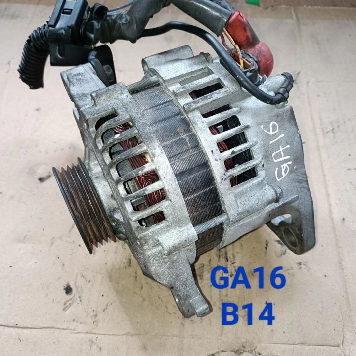 NISSAN GA16 B14 ALTERNATOR DYNAMOR USED ORIGINAL AUTO PART GOOD QUALITY ...