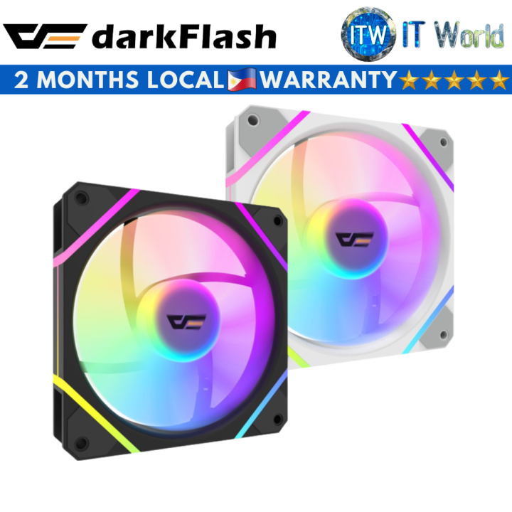 Itw | Darkflash DM12F ARGB Single Cooling Fan (Black | White) | Lazada PH