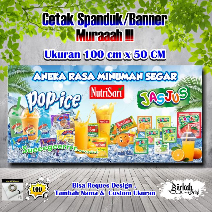 Spanduk Banner Aneka Minuman Segar Ukuran 100 cm x 50 cm | Lazada Indonesia
