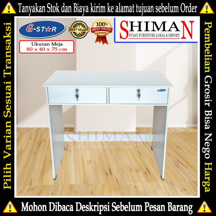 Meja Kantor MT 80 G - Star | Meja Belajar | Meja Tulis | Lazada Indonesia