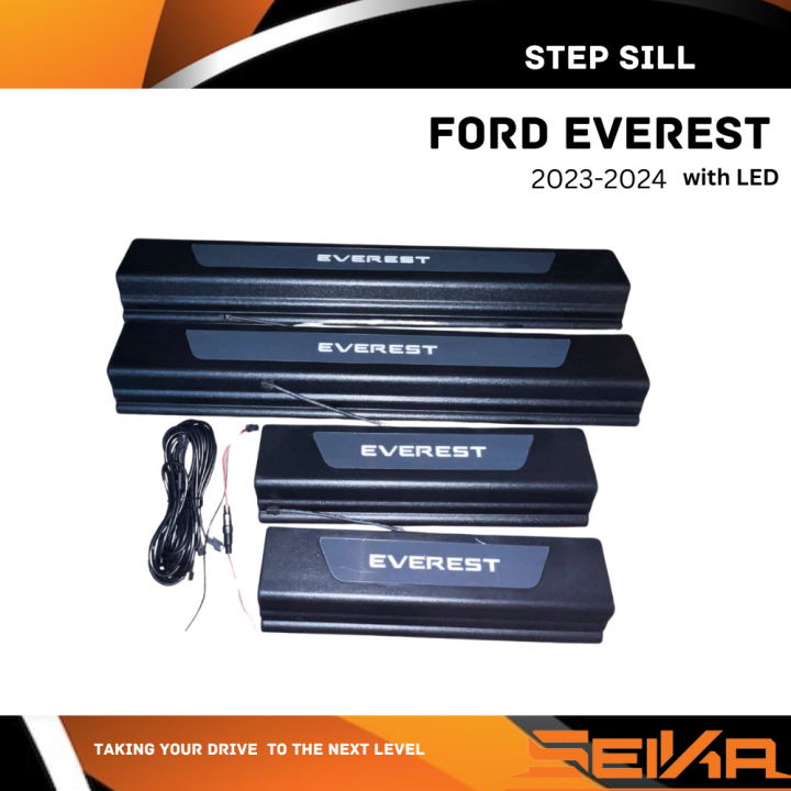 FORD EVEREST 2023-2024 Side Step Sill / Door Sill Plate with LED ...
