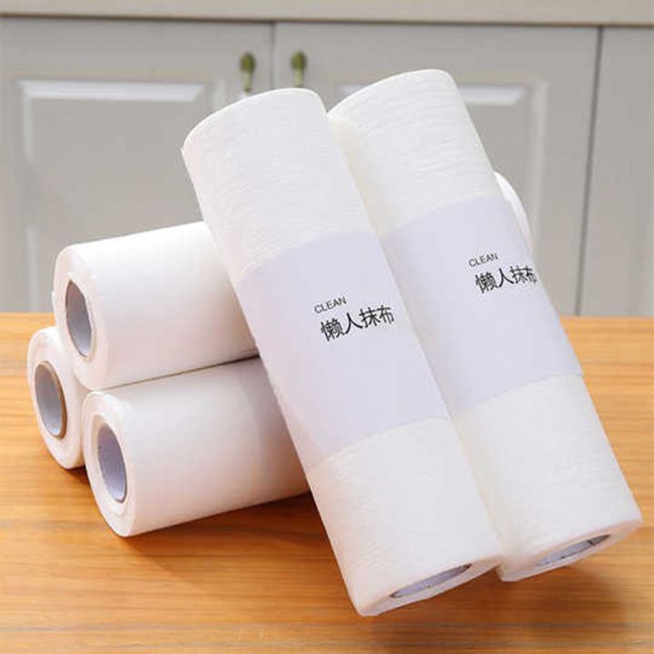 🧻[1 Roll] Reusable Cleaning Wipes Washable Towels Kitchen Towels Roll ...