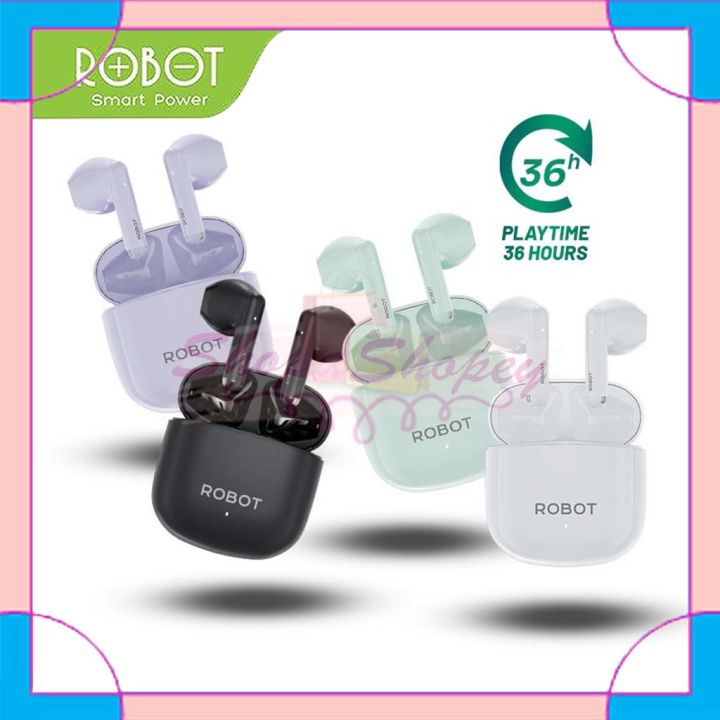 Robot T60 TWS Earphone Bluetooth Half Ear Wireless Bluetooth Airbuds ...