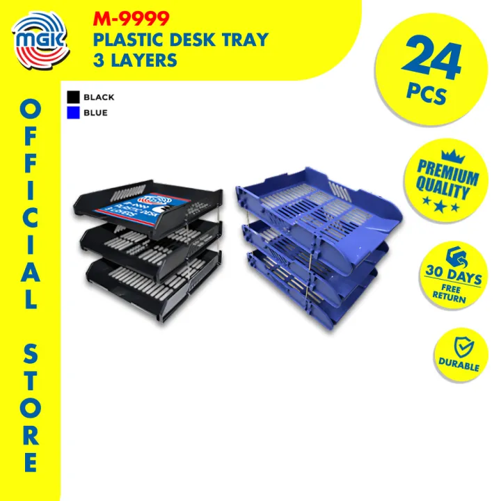MGK Plastic Desk Tray 3 Layers 24 pcs | Lazada PH