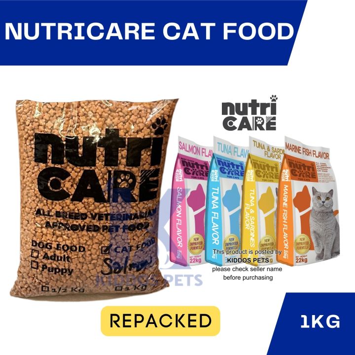Nutricare Pure Natural Dry Food All Stages Cat Food Repacked 1kg 500g ...