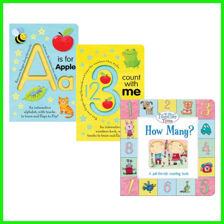 A is for Apple / 123 Count with Me, Lift the flap Board book, ABC ...