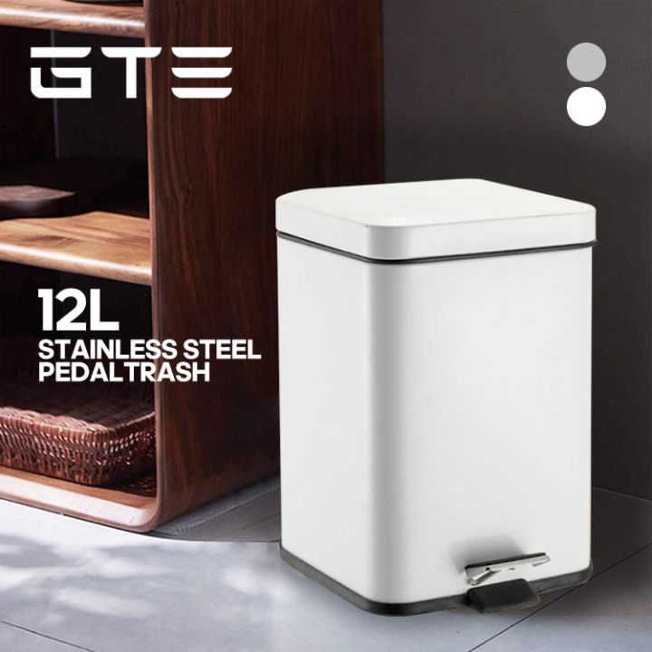 GTE 12L Stainless Steel Silent Descent Redal Type Dustbin Pedal ...