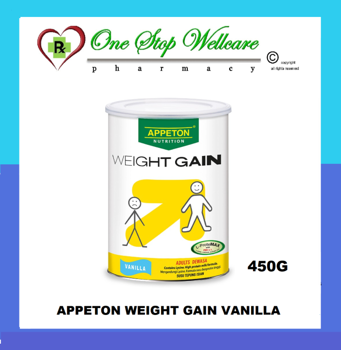 APPETON WEIGHT GAIN VANILLA 450G (EXP: 12/2026) | Lazada