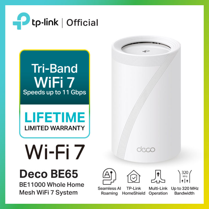 TP-Link Deco BE65 BE11000 Whole Home Mesh WiFi 7 System เราเตอร์ไวไฟ7 ...