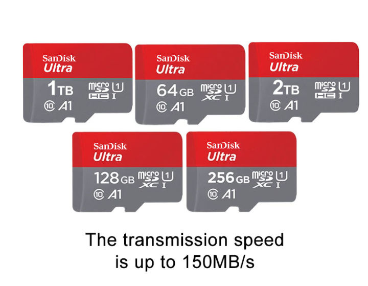 การ์ดหน่วยความจำ SanDisk TF การ์ดหน่วยความจำ (การ์ดสีแดงและสีเทา) 64GB ...