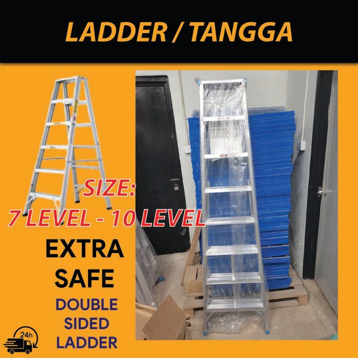 Double Sided Ladders 7/8/9/10 Steps Heavy Duty Double Side Ladder ...
