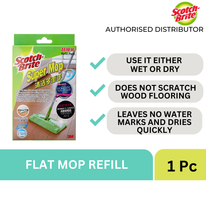 3M Scotch Brite Super Mop Microfiber Mop Refill F1-R | Lazada Singapore