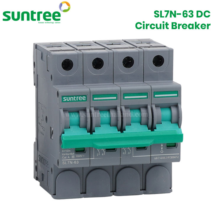 Suntree SL7N-63 DC Circuit Breaker MCB 4P 1000V ตัวเลือก 16A, 20A, 25A ...