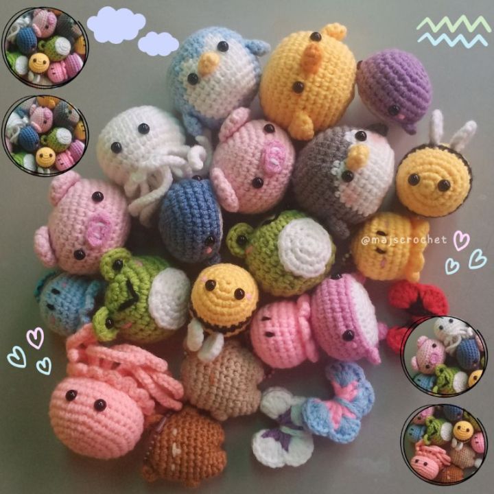 COD Animal's Keychain Crochet | By Maj'scrochet | Lazada PH