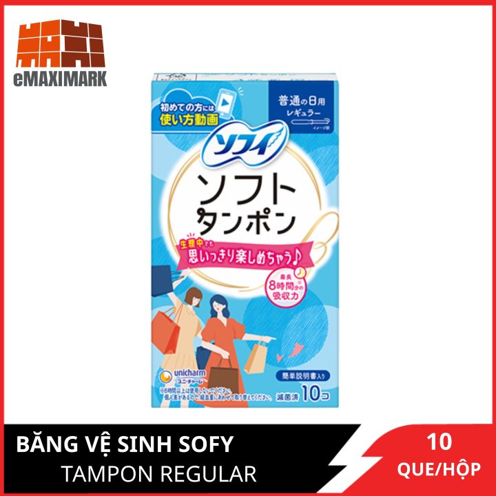 BĂNG VỆ SINH SOFY TAMPON REGULAR -10 QUE | Lazada.vn