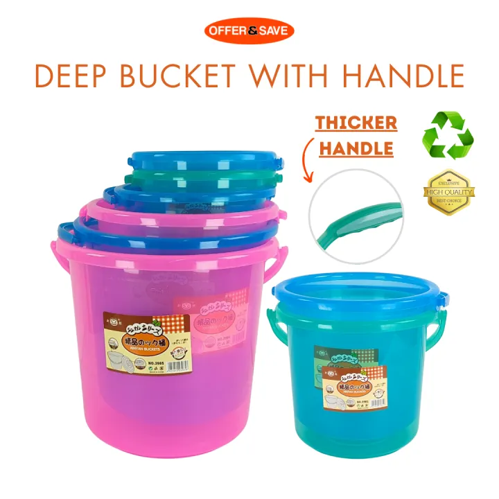 ONS Clear Utility Water Pail / Bucket Multiple Sizes High Quality ...